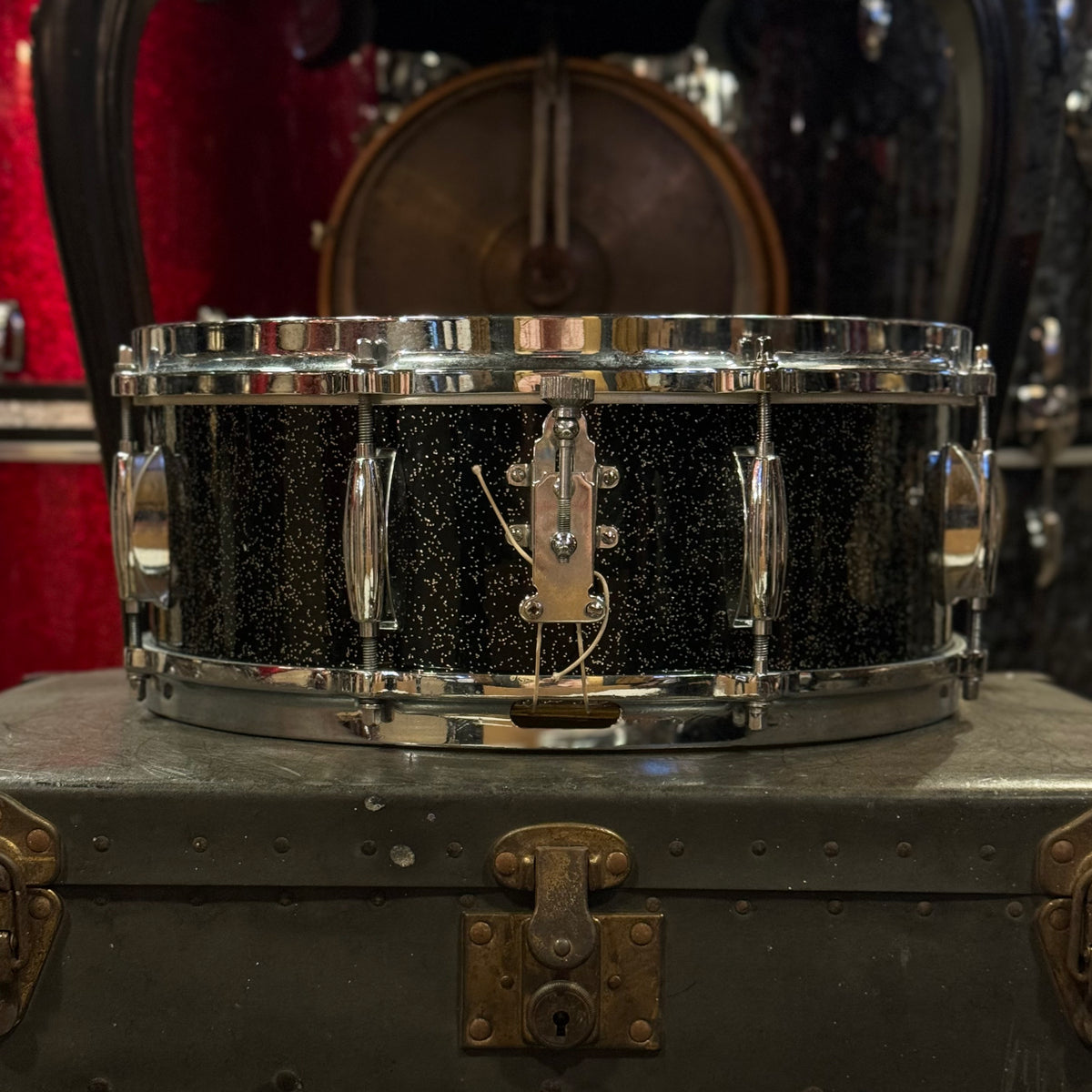 VINTAGE 1958 Gretsch Round Badge 5.5x14 Name Band Snare Drum in Annive ...