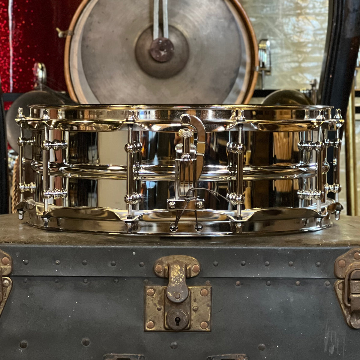 NEW SDB Drums 5x14 Steel Shell Snare Drum w/ Nickel over Brass Tube Lu ...