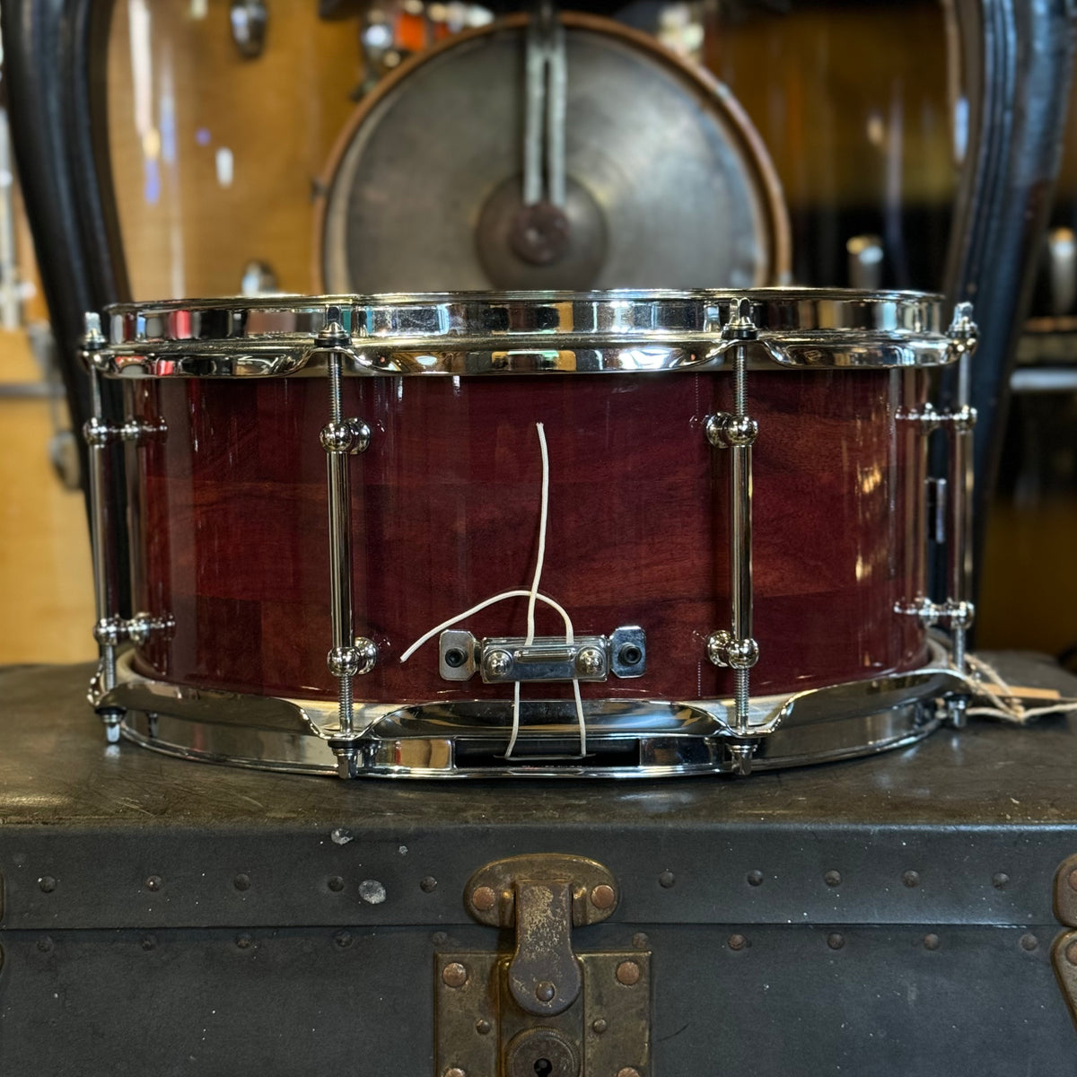 USED Greg Gaylord 5x13 Solo Segment Block Purpleheart Snare Drum in Na ...