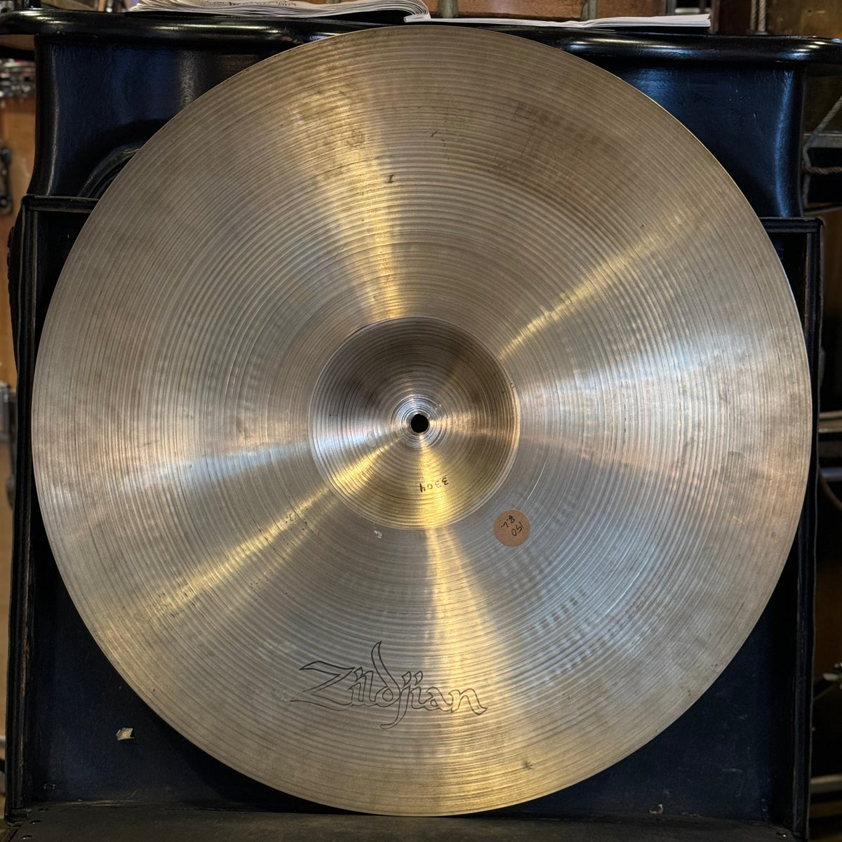 VINTAGE 1980's Zildjian 21" Hollow Logo Ride Cymbal - 3304g – Badges ...
