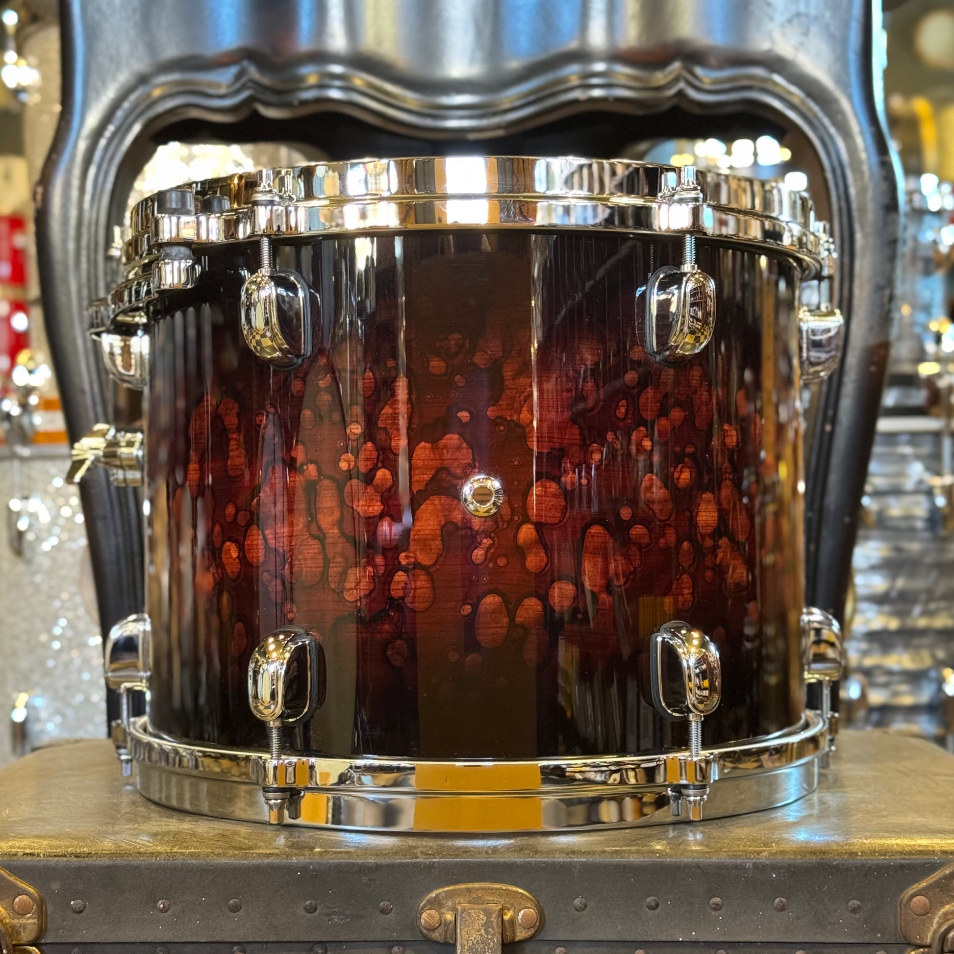 USED Tama 10x13 Starclassic Bubinga Tom in Volcanic Red Lacquer - 2018 ...