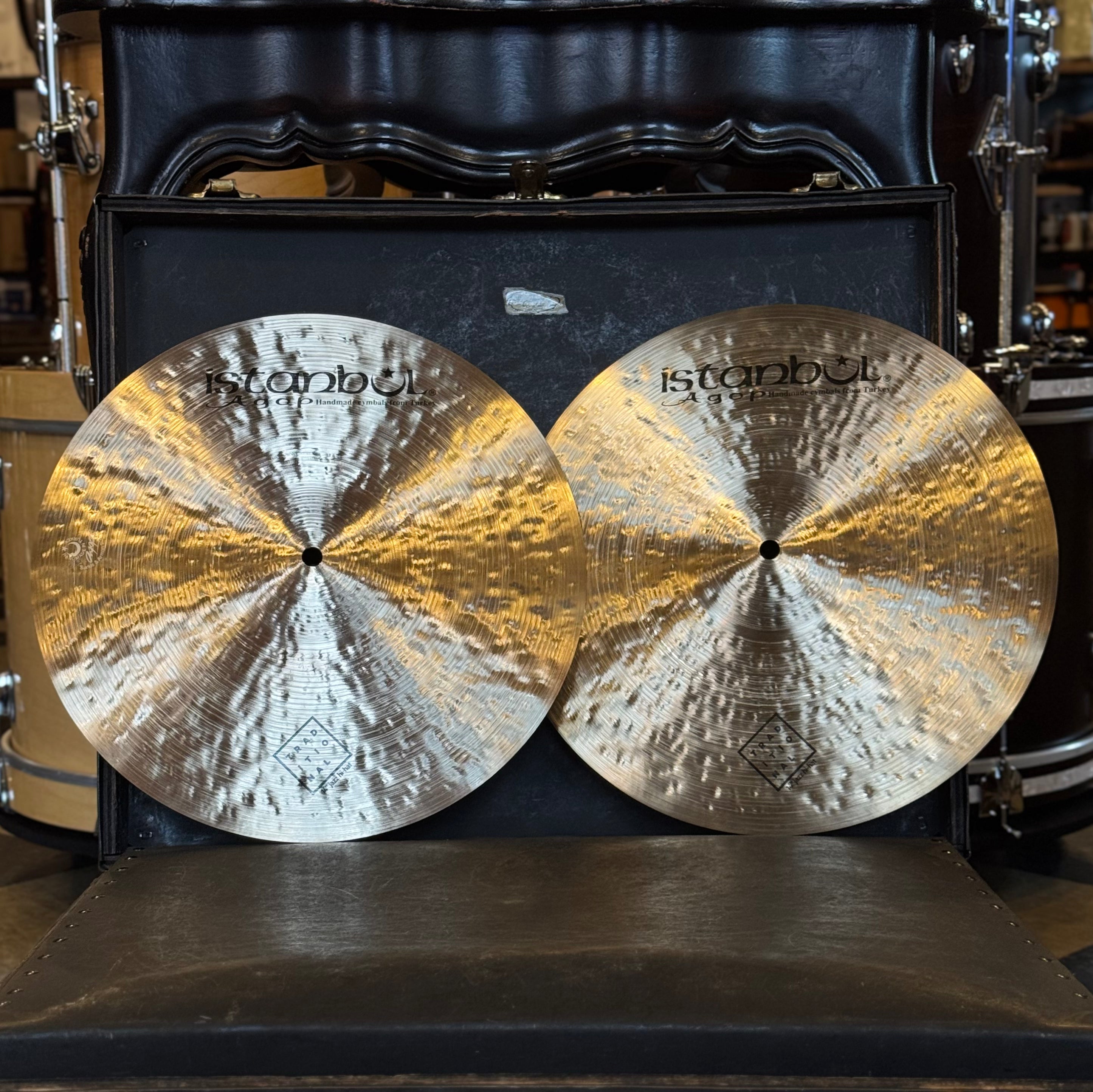NEW Istanbul Agop 14" Traditional Jazz Hi-Hats - 922/1080g – Badges ...