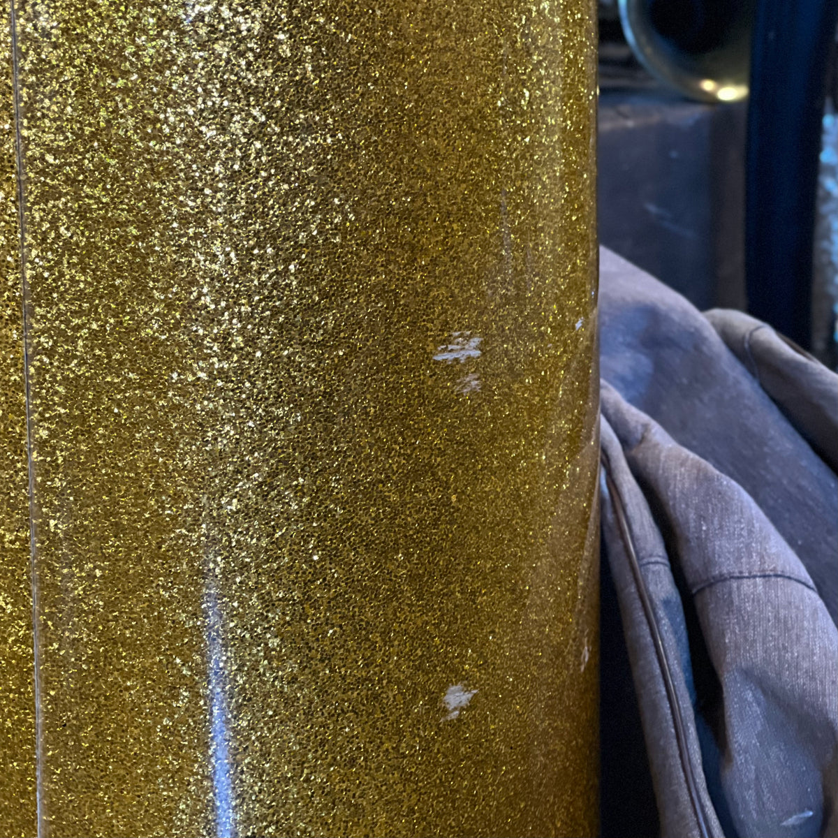 VINTAGE 1960's Ludwig Pre-Serial Keystone Badge Canister Throne in Gol ...