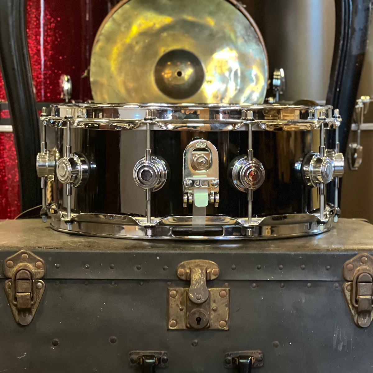 USED DW Collector's 5x14 Black Nickel over Brass Snare Drum – Badges ...