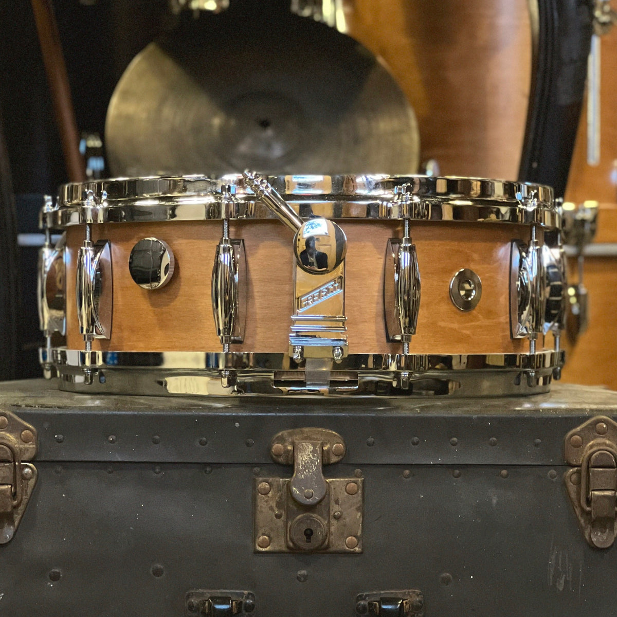 NEW Gretsch 5x14 USA Custom Snare Drum w/ Tone Control in Satin Classi ...