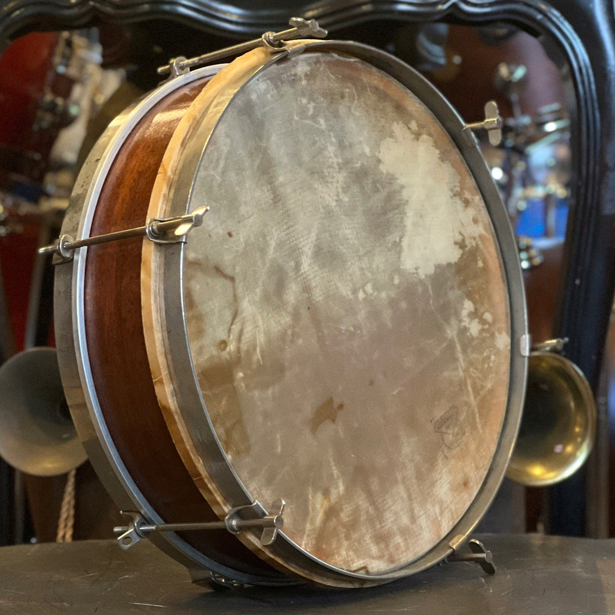 VINTAGE 1920's Leedy 3x13 Tango Snare Drum in Mahogany Stain – Badges ...