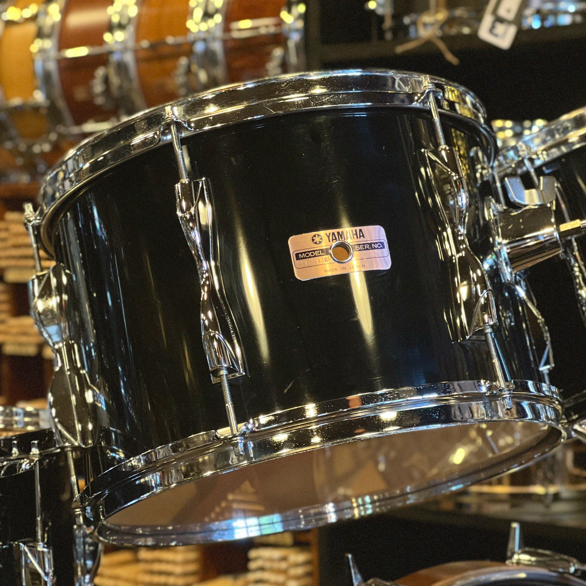 VINTAGE 1980's Yamaha Recording Standard Drumset in Black - 14x22, 8x1 ...